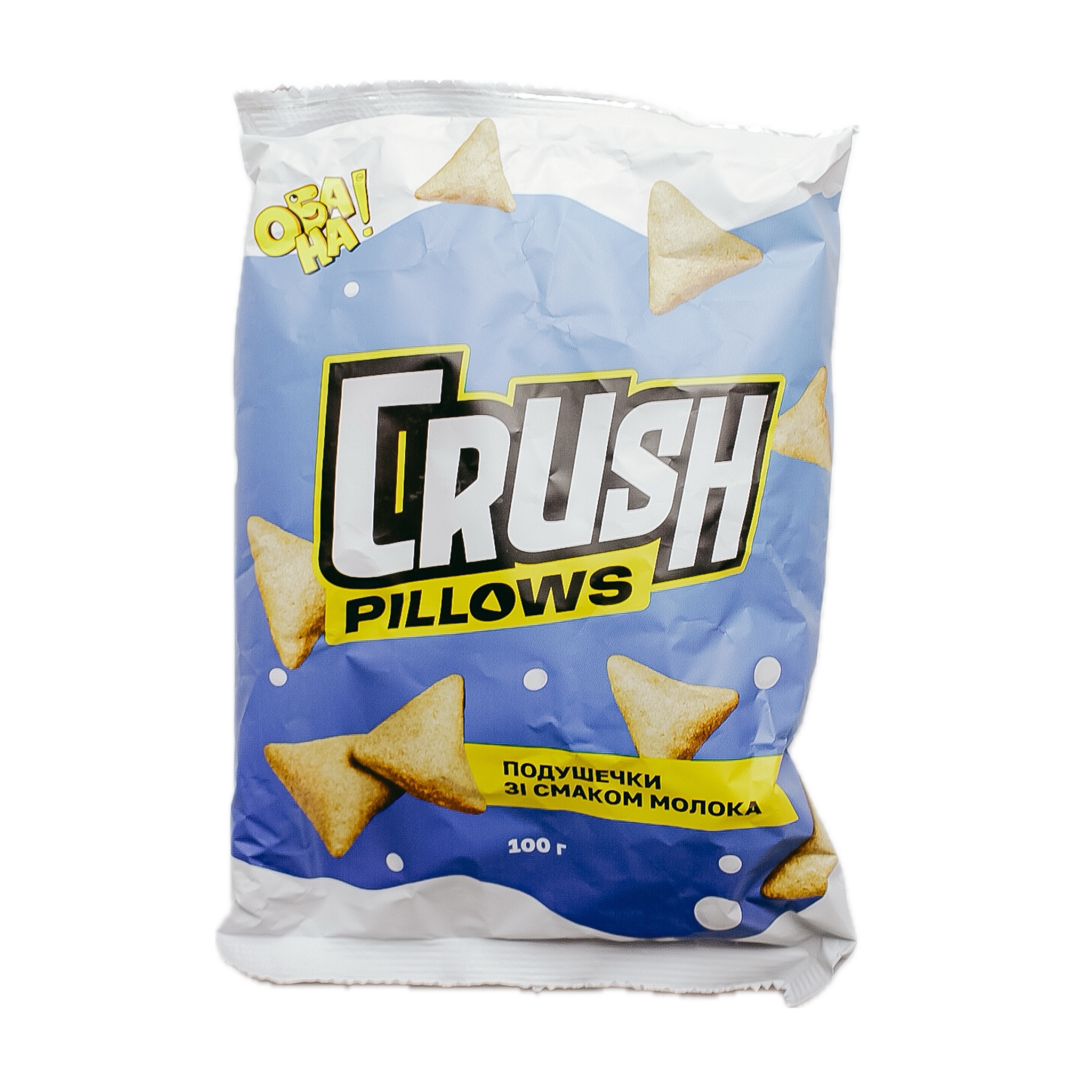 Подушечки Круп'яні з молочною начинкою Crush Pillows 100гр 20шт/ящ ...